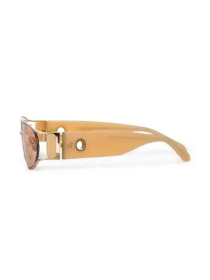 Linda Farrow Shelby Cat-eye Sunglasses - Gold