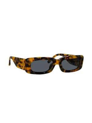 Linda Farrow X The Attico Mini Marfa Sunglasses - Brown