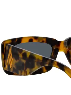 Linda Farrow X The Attico Mini Marfa Sunglasses - Brown