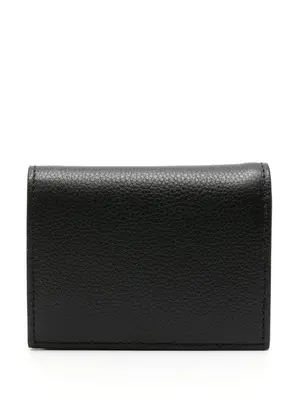 Marni Logo-embroidered Leather Wallet - Black