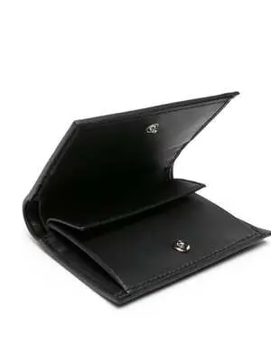 Marni Logo-embroidered Leather Wallet - Black