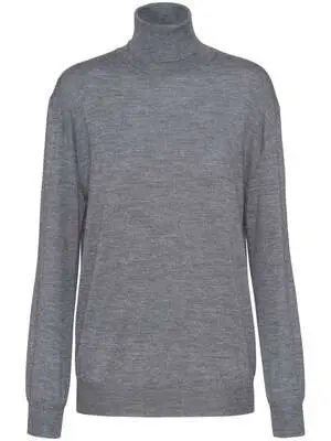 Prada Cashmere Turtleneck Sweater - Grey