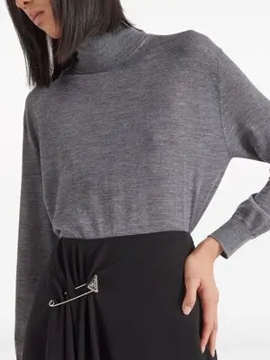 Prada Cashmere Turtleneck Sweater - Grey