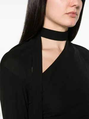 Victoria Beckham Cut-out Ruched Midi Dress