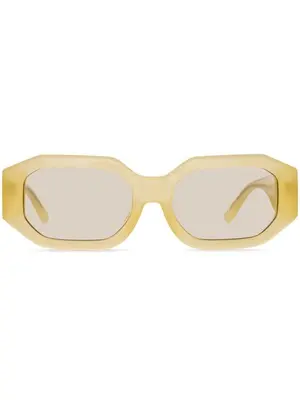 Linda Farrow Blake Oval-lenses Sunglasses - Yellow