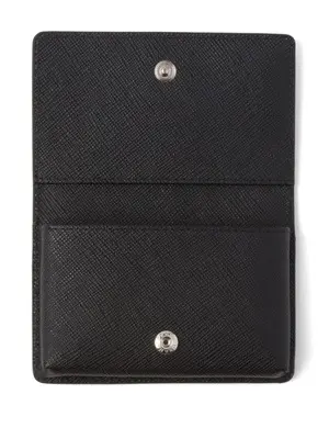 Prada Triangle-logo Saffiano-leather Card Holder