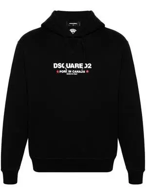 Dsquared2 Cool Fit Cotton Hoodie - Black