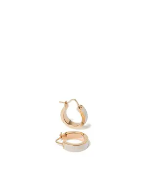 Miu Miu Enamel Hoop Earrings