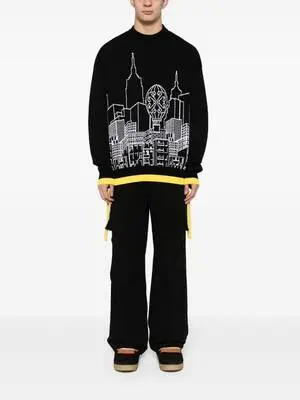 Off-White Intarsia-knit Jumper