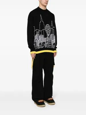 Off-White Intarsia-knit Jumper