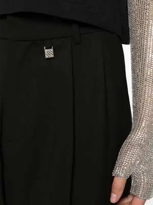 Giuseppe Di Morabito High-waisted Wool Trousers - Black