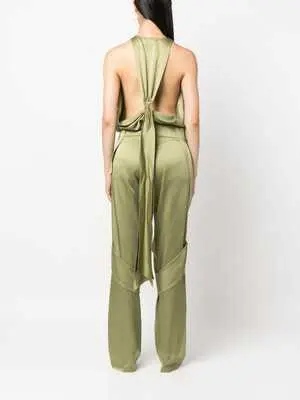 Blumarine Plunging V-neck Satin Body