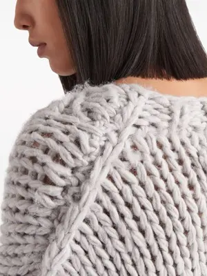 Prada Chunky-knit Button-up Cardigan