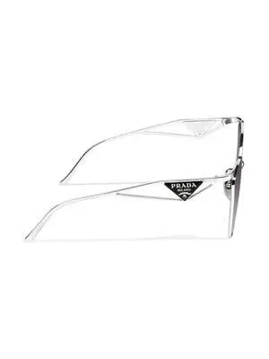 Prada Triangle-logo Cat-eye Sunglasses