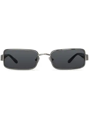 LINDA FARROW X MAGDA BUTRYM Rectangle-frame Sunglasses - Silver