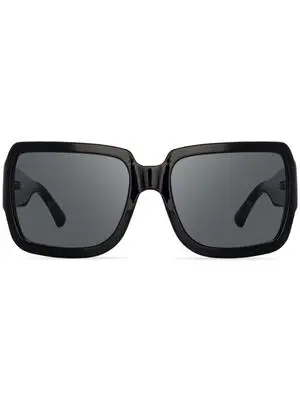 Linda Farrow X Dries Van Noten Oversized Sunglasses - Black