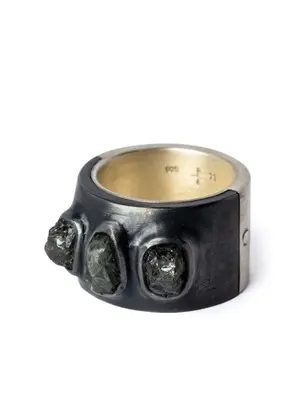 PARTS OF FOUR Sistema Sapphire Ring - Black
