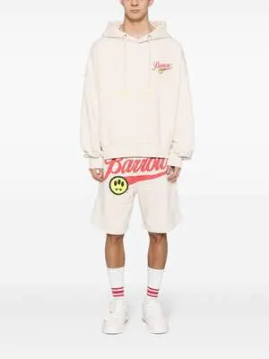 BARROW Logo-print Shorts - Neutrals