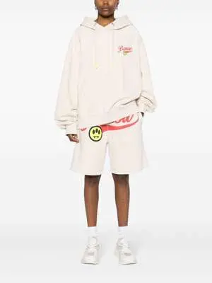 BARROW Logo-print Shorts - Neutrals