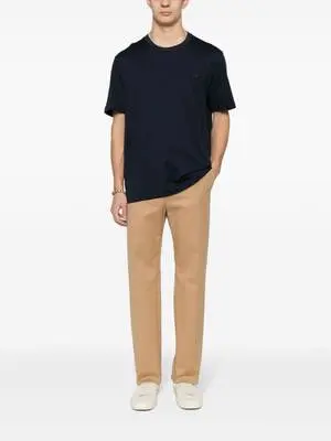 Brioni Embroidered-logo Cotton T-shirt