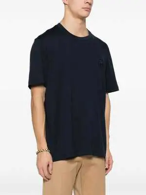 Brioni Embroidered-logo Cotton T-shirt