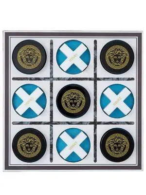 Versace Medusa Tic-tac-toe Game Set - Silver