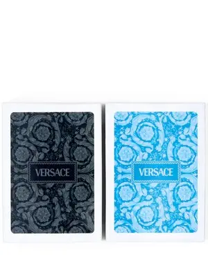 Versace Medusa Playing Card Set - Blue