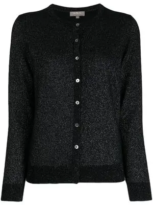 N.peal Fine-knit Lurex Cardigan