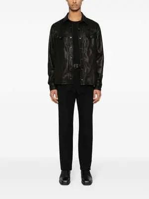 GIORGIO BRATO Leather Shirt Jacket