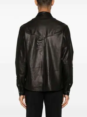 GIORGIO BRATO Leather Shirt Jacket