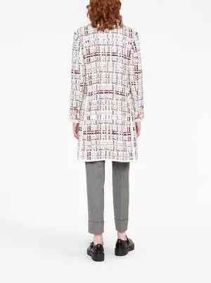 Thom Browne Single-breasted Tweed Coat