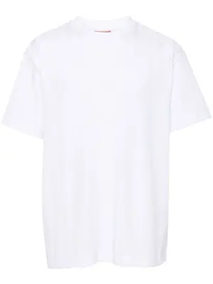 Missoni Zigzag-weave Knitted T-shirt - White