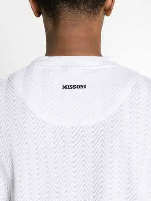 Missoni Zigzag-weave Knitted T-shirt