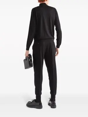 Prada Tapered Wool Trousers