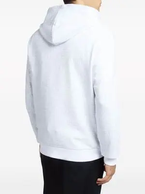 GIUSEPPE ZANOTTI Optical Logo Print Cotton Hoodie