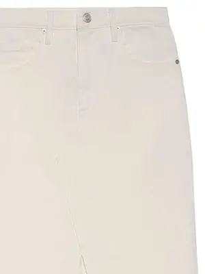 FRAME The Midaxi Denim Midi Skirt - Neutrals
