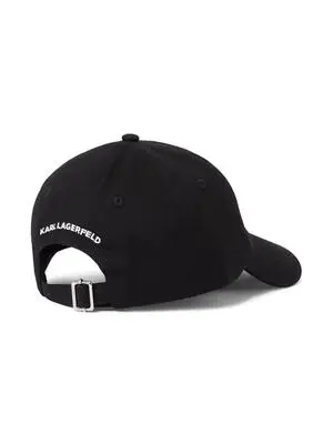 Karl Lagerfeld Ikon Baseball Cap - Black