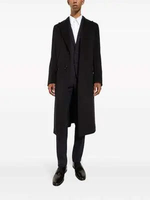 Dolce & Gabbana Single-breasted Cashmere Coat - Blue