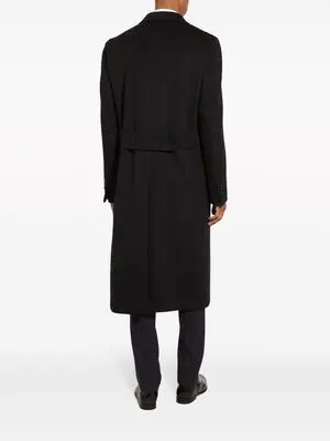 Dolce & Gabbana Single-breasted Cashmere Coat - Blue