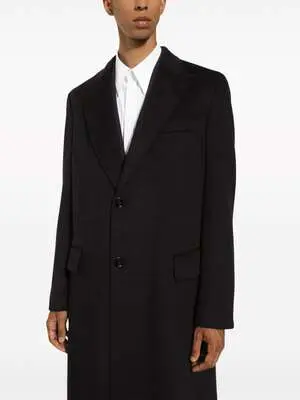 Dolce & Gabbana Single-breasted Cashmere Coat - Blue