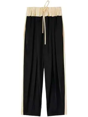 JIL SANDER Panelled Drawstring Straight-leg Track Pants