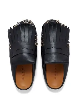 Marni Fringed Leather Sandals