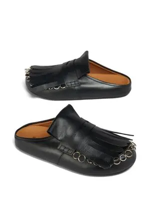 Marni Fringed Leather Sandals