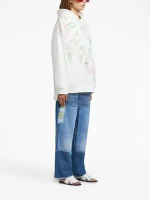 Marni Rose-print Cotton Hoodie