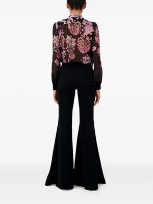Giambattista Valli Crepe Flared Trousers