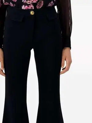 Giambattista Valli Crepe Flared Trousers