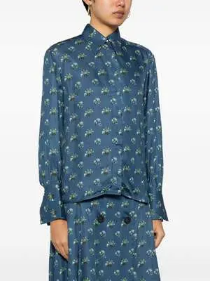 Maison Kitsuné Floral Print Shirt