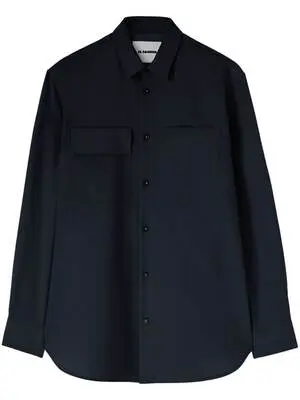 JIL SANDER Long-sleeved Wool Shirt