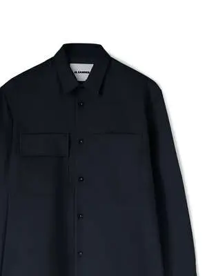JIL SANDER Long-sleeved Wool Shirt