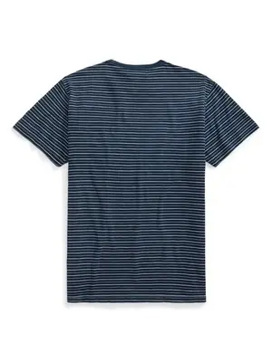 Ralph Lauren Stripe-print Cotton T-shirt - Blue